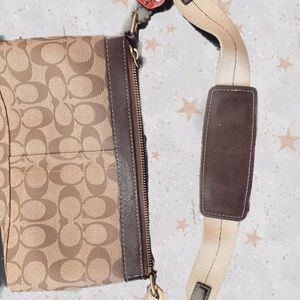 Coach | Bags | Authentic Coach Signature C Red Canvas Purse | Poshmark